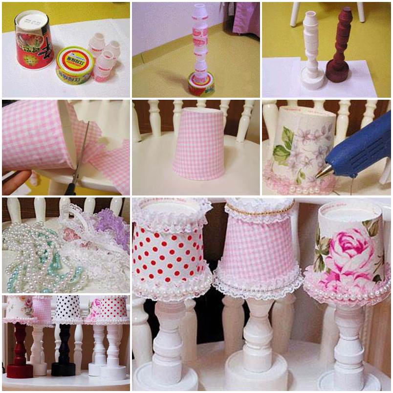 DIY Cute Decorative Desk Lamps from Recycled Containers | Good Home DIY
